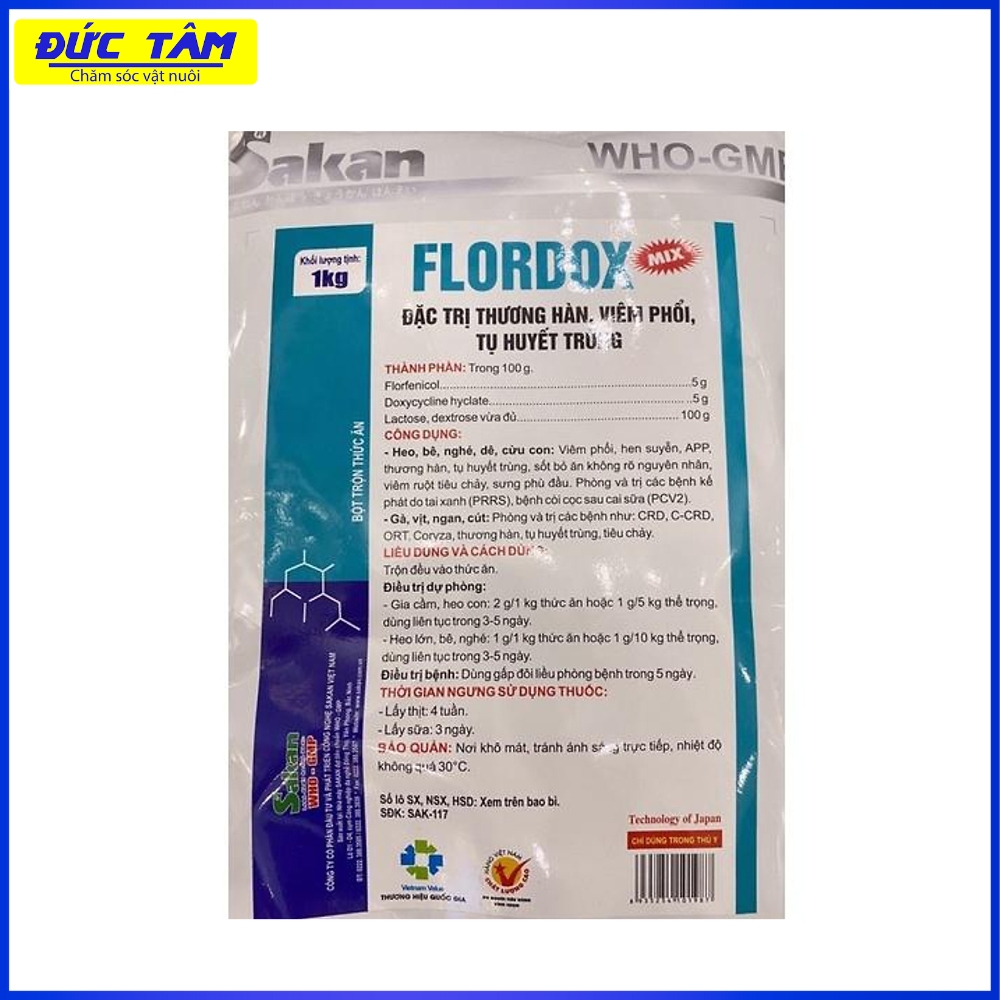 FLODOX MIX1KG SAKAN – Thú y Đức Tâm