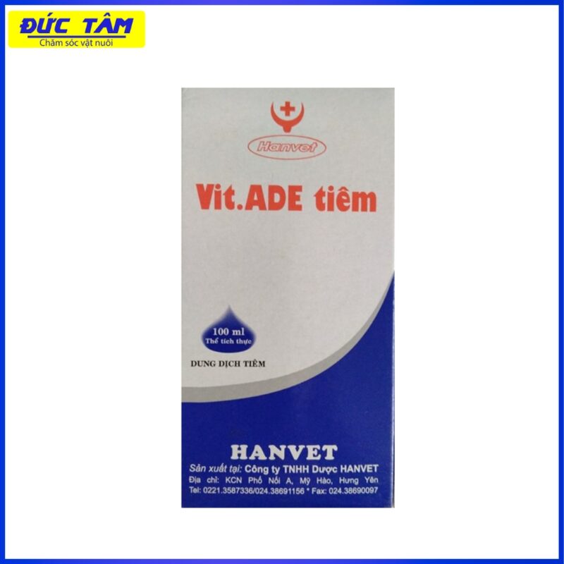 VIT ADE TIÊM 100ml HANVET – Thú y Đức Tâm